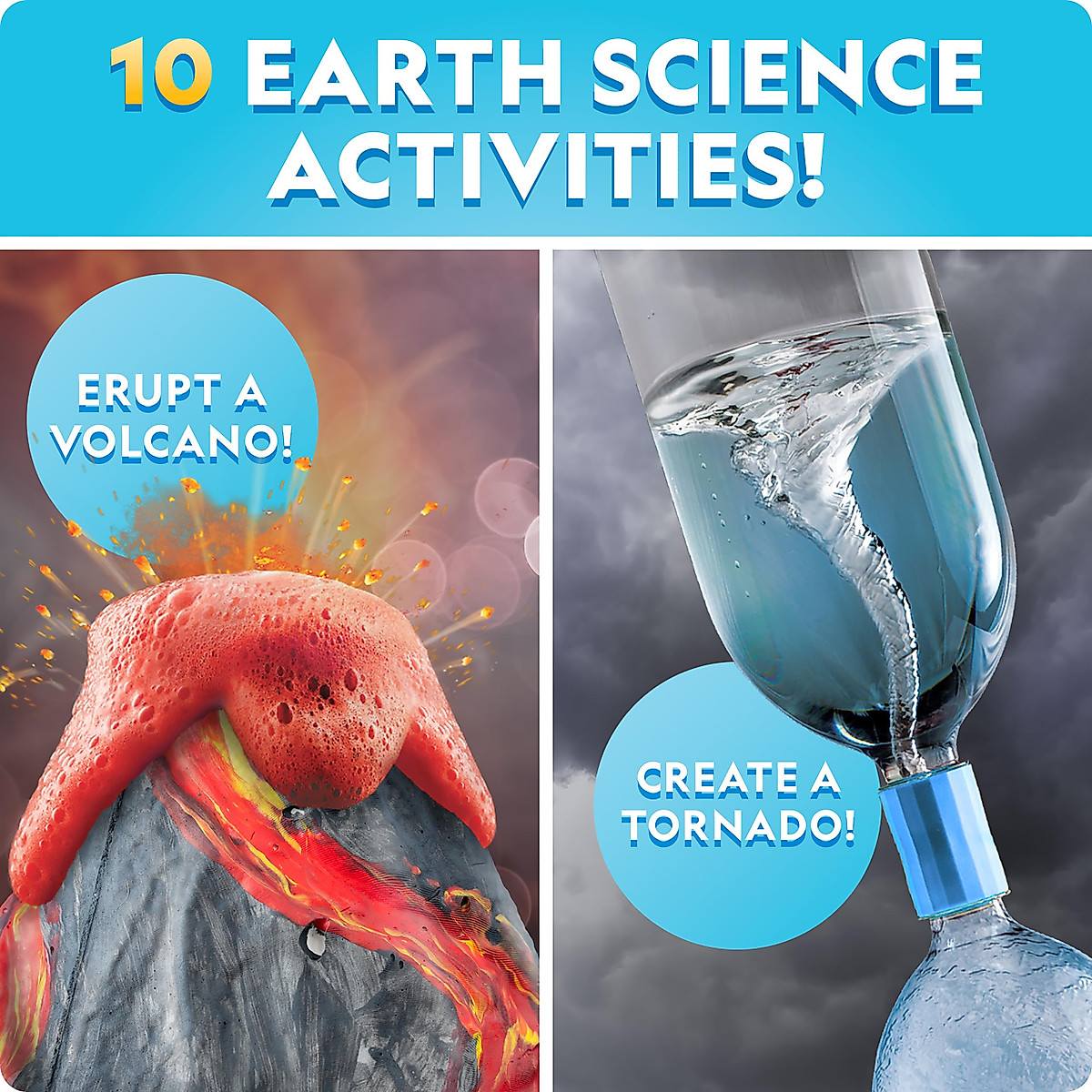 NATIONAL GEOGRAPHIC Mega Science Lab - Science Kit Bundle Pack with 75 Easy Experiments, Featuring Earth Science, Chemistry, and Science Magic Activities for Kids