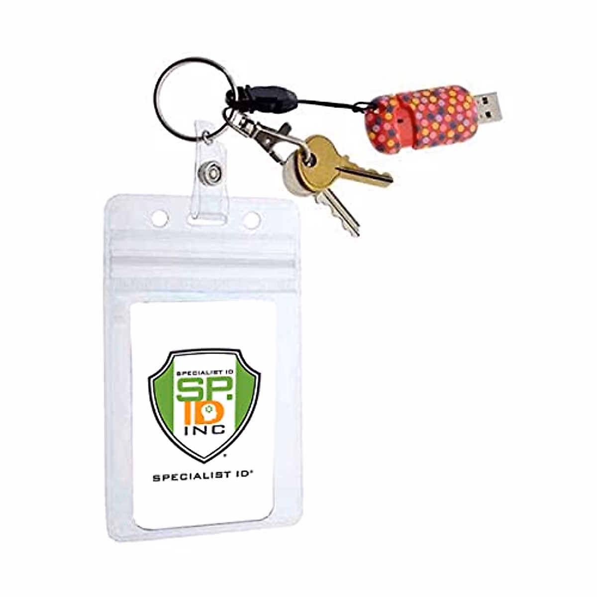 Specialist ID 5 Pack - Quick Release Detachable Loop String Connector - Buckle Snap Adapter to Lanyard or Straps for USB Flash Drive, Cell Phone, Small Camera and More