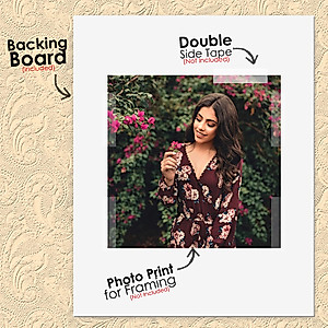 Golden State Art, 8x10 Backing Board Only - for Art, Photos, Print - 4-Ply - 100 Single Backing Boards (100 Pack)