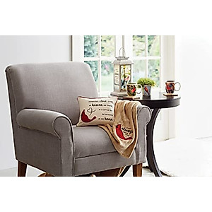 Enesco Izzy and Oliver Caring Cardinals Always with You Bereavement Plush Throw Blanket, 50 by 60 Inch, Beige