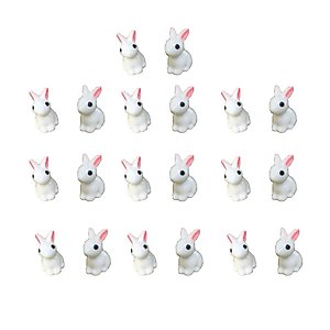 20pcs Collection White Miniature