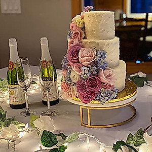 yarlung Gold Cake Knife and Server Set, Elegant Wedding Cake Cutting Serving Set with Luxurious Handle, Pie Cutter Spatula Utensils for Birthday Party Events, Valentine's Day Gift