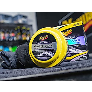Meguiar's Ultimate Paste Wax, Durable Protection That Shines, Towel and Pad Included - 8 Oz Container