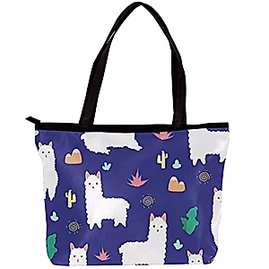 Tote Bag Women Satchel Bag Handbag Stylish Tote Handbag for Women Hobo Bag Fashion Crossbody Bag, cartoon animal alpaca