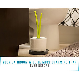 Comfify “Sprout” Decorative Paper Towel Holder or Toilet Paper Holder Vertical Countertop Paper Towel Stand or Toilet Roll Stand - Sturdy No-Slip Base - 11.75” x 6”