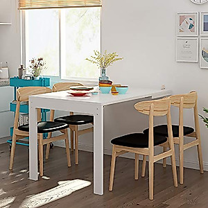 Wall Mounted Table, Fold Out Convertible Desk with A Chalkboard, Multi-Function Computer Writing Floating Desk, for Study, Bedroom or Balcony