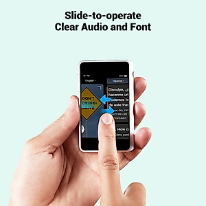 Timekettle T1 Mini Translator Device No WiFi Needed, Built in 1-Year Global Mobile Data, Supports 40 Languages and Photo Translation, Instant Language Translator for Travelling White