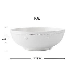 Juliska Berry & Thread Whitewash 7.75" Coupe Pasta Bowl
