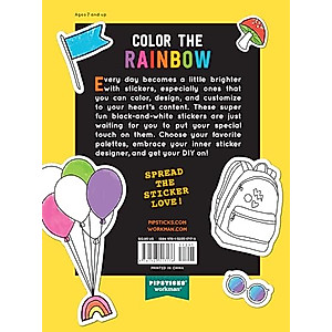 Color Your Own Stickers: 500 Stickers to Design, Color, and Customize (Pipsticks+Workman)