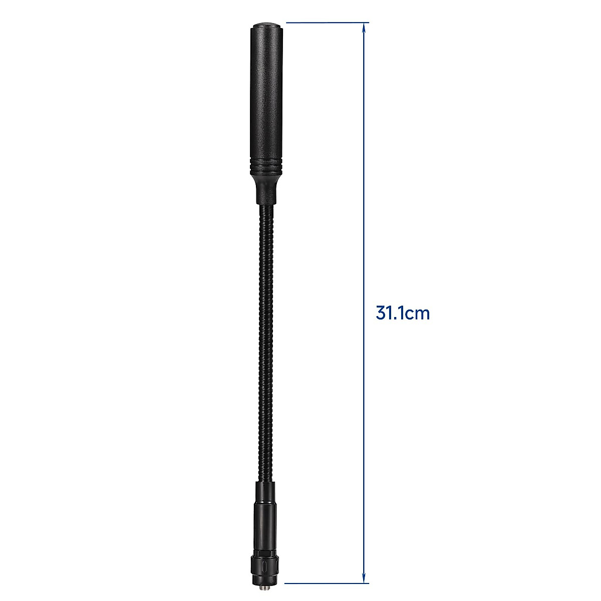 Bingfu High Gain Ham Radio Antenna VHF UHF 136-174mhz 400-520mhz Amateur Walkie Talkie CS Tactical Gooseneck Antennas Compatible with Kenwood Wouxun Baofeng BF-F8HP UV-5R UV-82 BF-888S