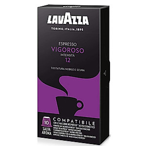 Lavazza Espresso "Vigoroso" - Vigorous Coffee Nespresso Compatible 100 Capsules Pack