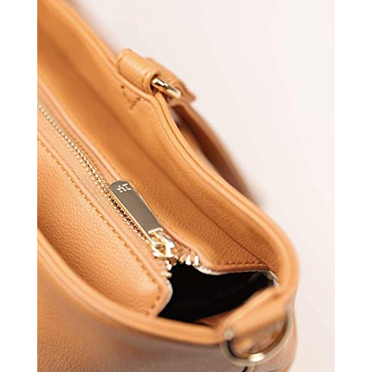 Little Unicorn Citywalk Tote – Diaper, Work, Travel Bag with Changing Pad - Premium Vegan Leather – 6 Interior Pockets – Wipes Clean Inside & Out (Cognac)