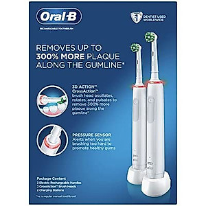 Procter And Gamble Oral-B 1500 Rechargeable Electric Toothbrush, 2 pk