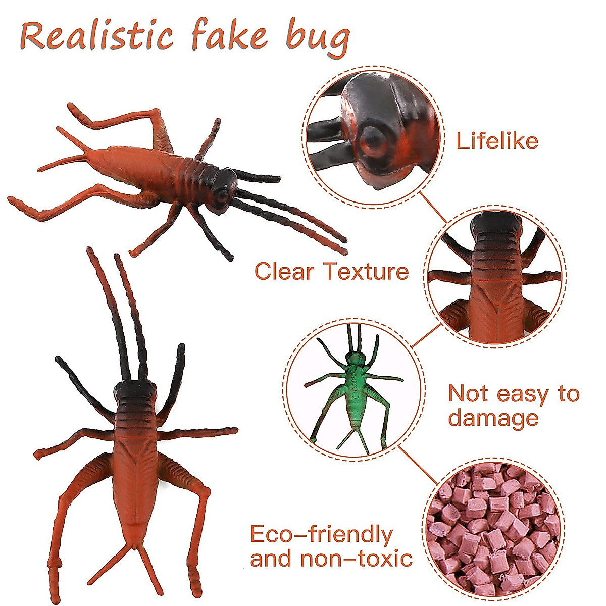 OOTSR 51Pcs Plastic Insects Bugs Toys Realistic Insects and Bugs for Kids Insect Assorted Includes 39Pcs Insect Toys and 12Pcs Lifelike Butterfly for Kids Education Party Favors Prank Toys