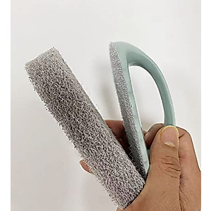 ZBXFCSH 15 Piece Griddle Cleaning Kit for Blackstone Flat Top Griddle, Grills Cast Iron Cookware, Stovetops and More, Easy to Clean on Hot or Cold Surfaces, Scraper, Pads and Handle Included