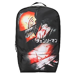 Bioworld Chainsaw Man Denji Black Laptop Backpack