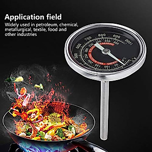 TS BX51 Stainless Steel Oven Barbecue Thermometer, Large Dial, High Accuracy, IP55 Level, for Kitchen Cooking, Food Safety with Premium Materials