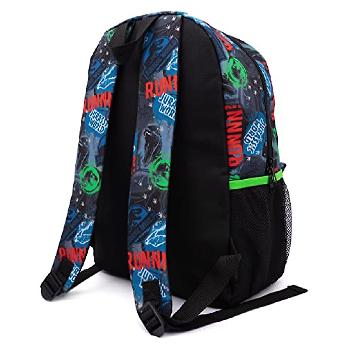 Jurassic World Backpack - Boys Kids 4 Piece School Lunch Box With Water Bottle
