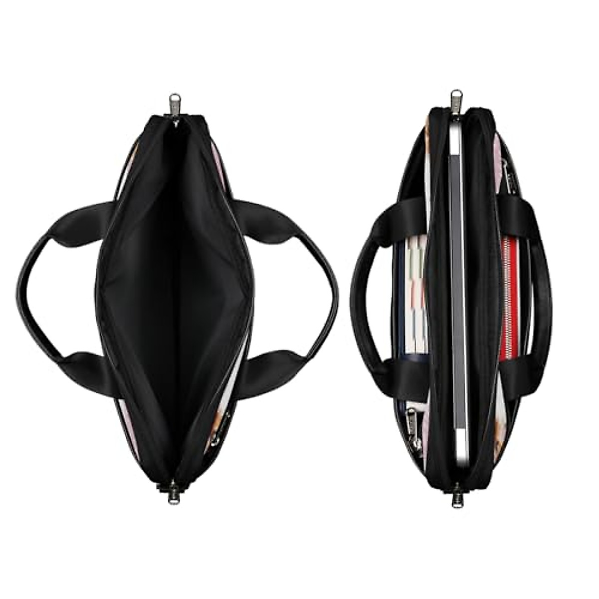 Watercolor Cat Kitten Laptop Computer Bag Waterproof Shoulder Messenger Bag 13-15 inch Durable Laptop Tote Bag with Shoulder Strap Handle Lightweight Crossbody Briefcase