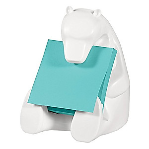 Post-it Pop-up Note Dispenser, Bear design, 3x3 in, 1 Dispenser/Pack (BEAR-330) , White
