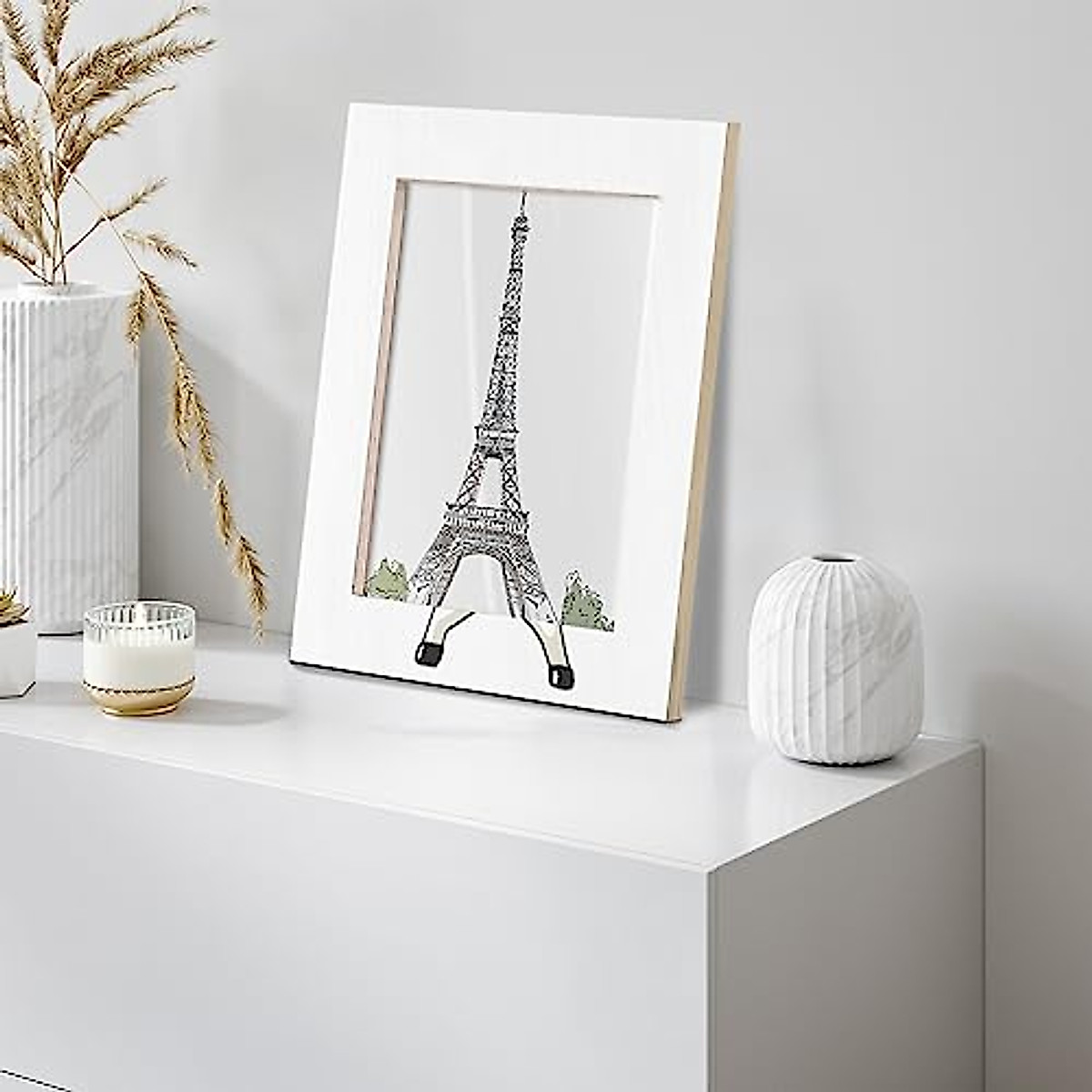 POFATO Animal Dabbing Unicorn 8x10 Picture Frame Wood Photo Frame for Tabletop Display Wall Mount Picture Frame Display 8 x 10 Inch Photo Wall Decor Home Gift Frames