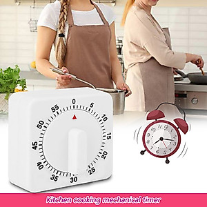 Portable 60 Minutes Count Down Mechanical Timer Baking Kitchen Cooking Tool Food Preparation Home Kitchen Helper