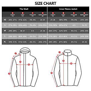 Little Donkey Andy Women's 3 in 1 Winter Ski Jacket Warm Fleece Liner Jacket Waterproof Windproof Snow Coat & Detachable Hood Blue/Grey M