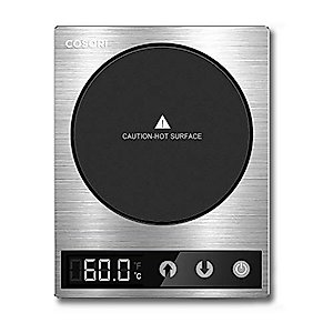 COSORI Mug Warmer & Coffee Cup Warmer for Desk Coffee Gift, Beverage Heater for Home and Office Use, Pressure Sensor Technology, Auto Shut Off, Digital Temp Control, 77-194℉, Silver