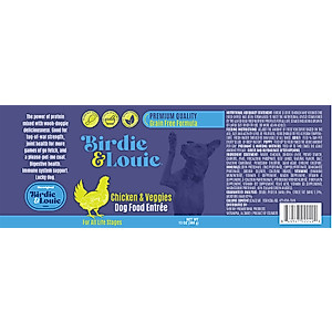 Birdie & Louie Wet Dog Food Real Chicken and Veggies 12-Pack 13oz Cans