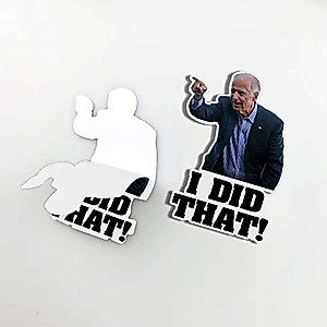 VARGTR 100 Pcs I Did That Biden Stickers, Funny Joe Biden I Did That Stickers Pointed to Your Left and Right Stickers Waterproof Stickers for Gas Pump Motorcycle (Left 100Pcs)