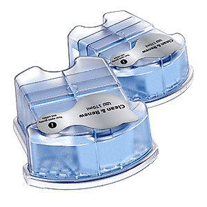 HOMEGLEN Shaver Cleaner Clean & Renew Refill Cartridges, 2 Count, Pack of 1