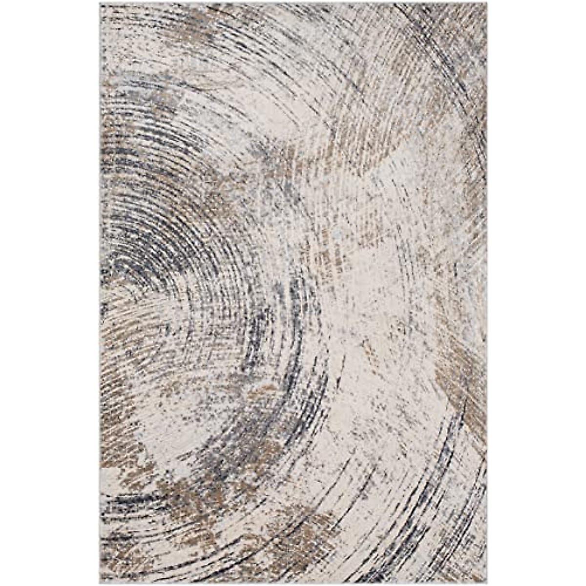 Mark&Day Area Rugs, 8x10 Pontoise Modern Charcoal Area Rug Gray Brown Cream Carpet for Living Room, Bedroom or Kitchen (7'10" x 10'2")