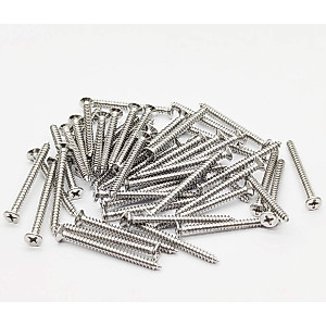 M4x45mm Flat Head Wood Self Tapping Stainless Steel Screw Phillips Head Self Drilling 50pcs
