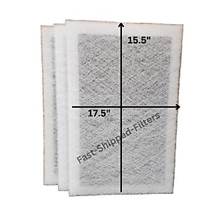 Fast-Shipped-Filters 3 Pack 20 x 20 x 1 Micro Power Guard Air Cleaner Replacement Filter Pads White (Actual filter size is 18.5 x 17.5)