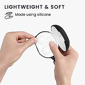 kwmobile Silicone Case Compatible with Edifier NeoBuds Pro - Case Protective Cover for Headphones - Black
