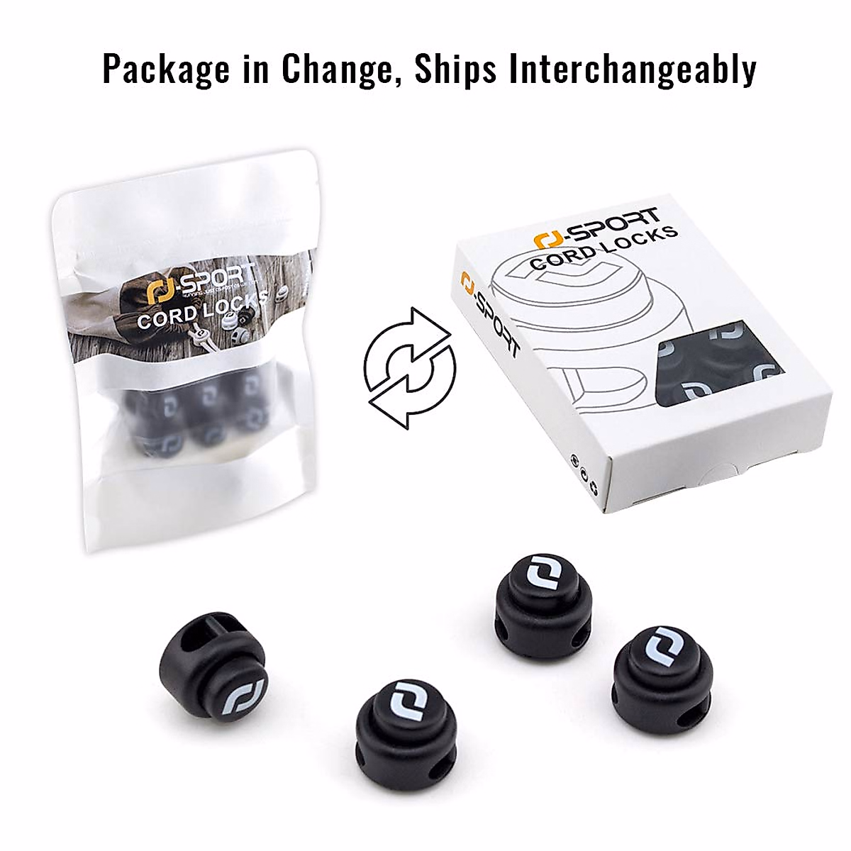 Heavy Duty Cord Locks - Double Hole Drawstring Stopper Fastener for No Tie Shoelaces and More