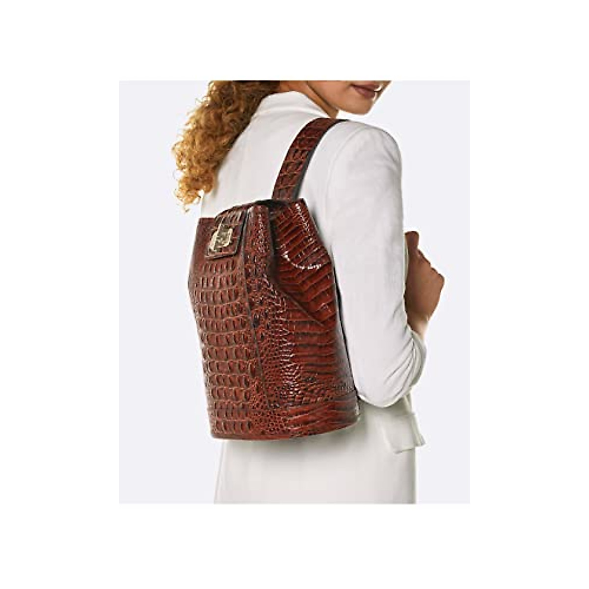 BRAHMIN Light Denim Tetra Maddie