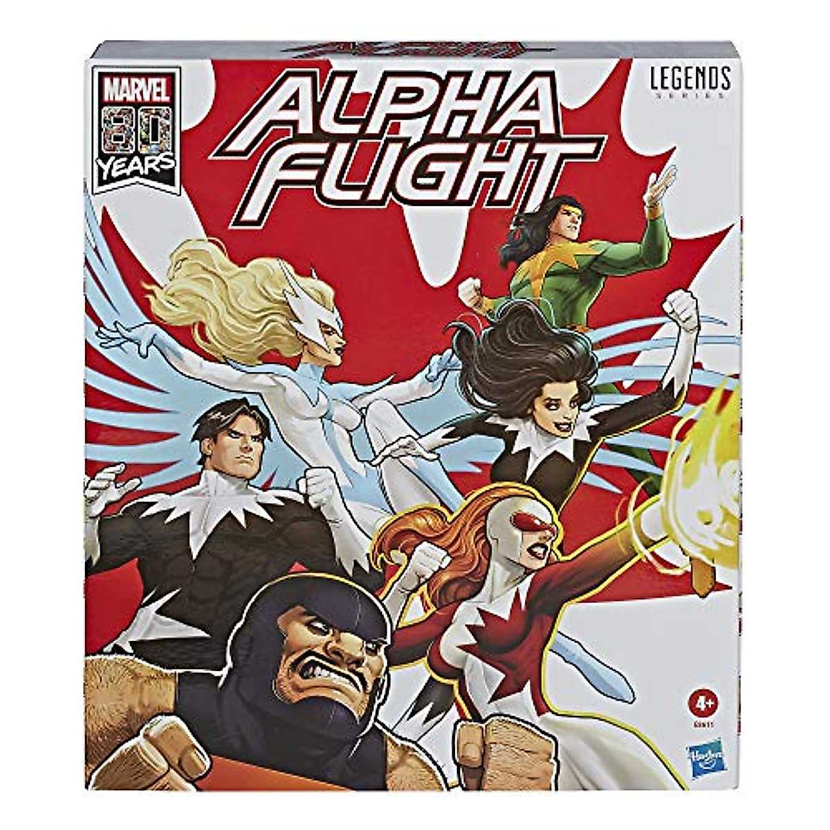 Marvel Classic Hasbro Legends Series Toys 6" Collectible Action 6 Pack Alpha Flight 6 Pack, 6 Figures with Premium Design, for Kids Ages 4 & Up (Amazon Exclusive)