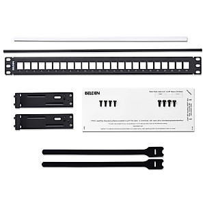 Belden AX103114 KeyConnect Empty Patch Panel, 24-Port