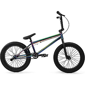 Elite BMX Bicycle 18", 20" & 26" Model Freestyle Bike - 3 Piece Crank (Oil Slick, 20")