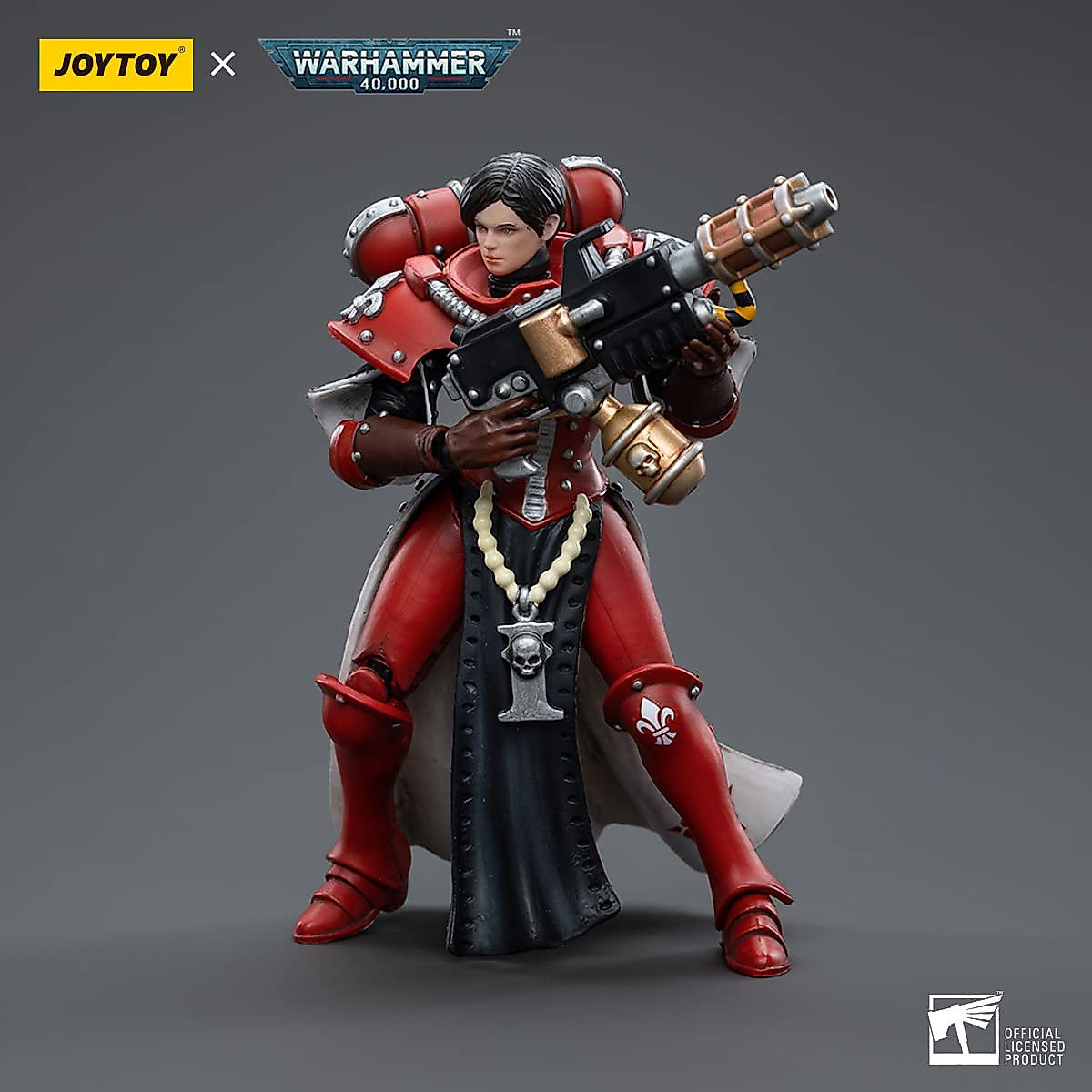 JOYTOY New 1/18 Warhammer 40,000 Action Figure Adepta Sororitas Battle Sisters Order of The Bloody Rose Sister Ignacia Collection Model Birthday Gifts