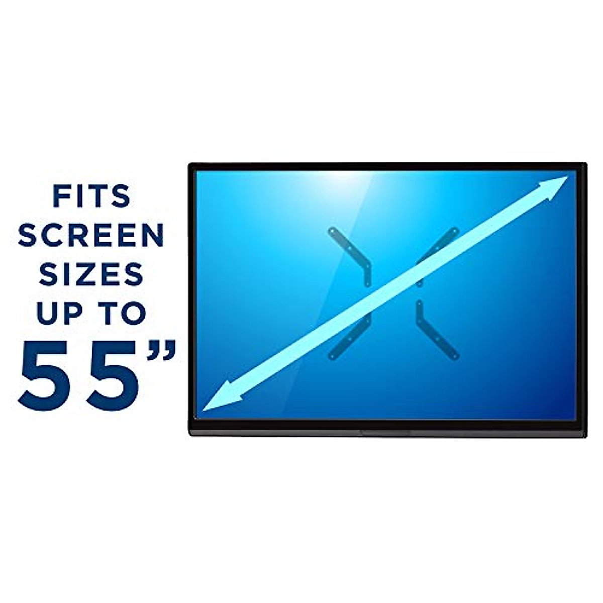 Mount-It! VESA Mount Adapter Kit | TV Wall Mount Bracket Adapter Converts 200x200 mm Patterns to 300x300 and 400x400 mm | Fits Most 32 Inch to 55 Inch TVs | Hardware Included