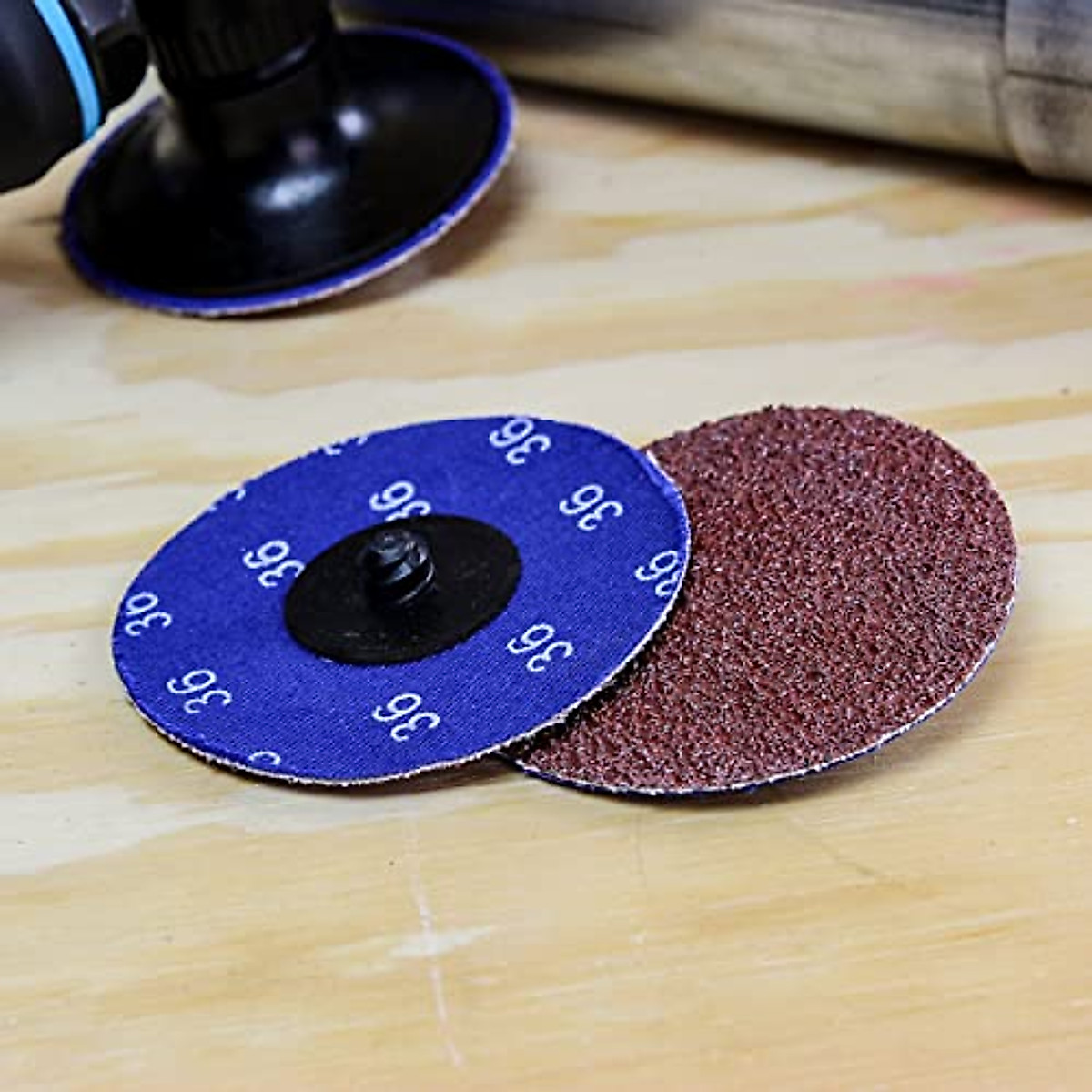 ABN Aluminum Oxide Sanding Discs 25-Pack, 3in, 36 Grit - Metal Sanding Wheels for Surface Prep and Finishing Work