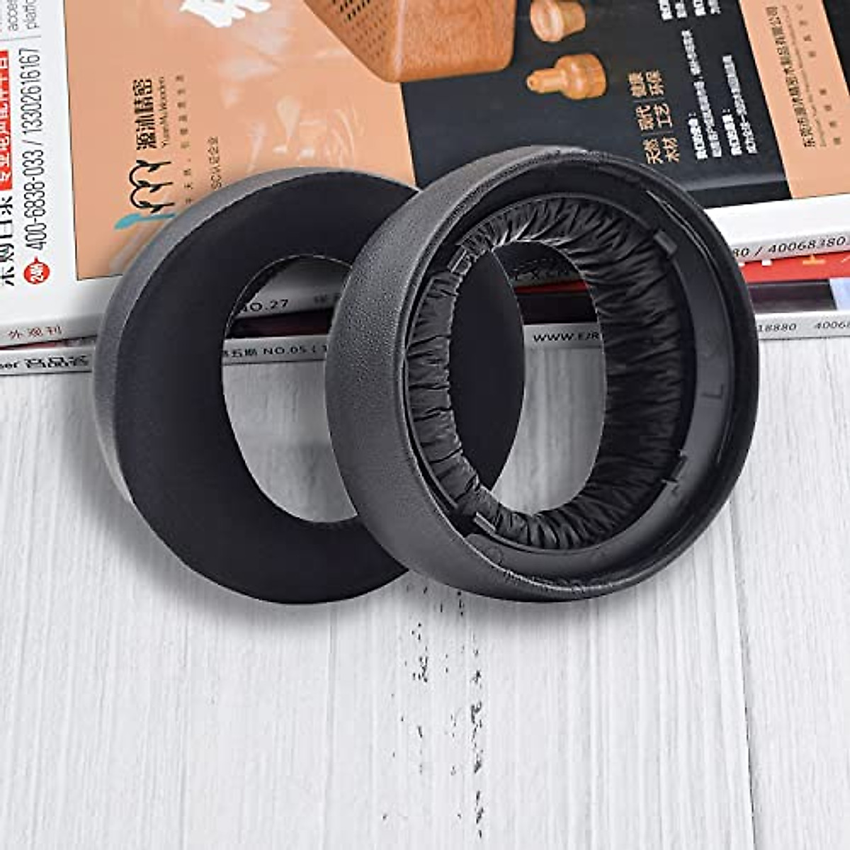 Adhiper PS5 Replacement Ear Pads Quite-Comfort Gel Headset Earpads Ear Covers Noise Canceling Ear Pads Cushions Earmuff Repair Part for Sony Playstation 5 PS5 Pulse 3D Wireless Headphone (Black)