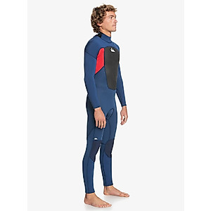 Quiksilver Mens Prologue 3/2 GBS Back Zip Wetsuit - Insignia/High Risk | Large