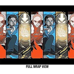 Avatar The Last Airbender OFFICIAL Triple Bender 24 oz Insulated Canteen Water Bottle, Leak Resistant, Vacuum Insulated Stainless Steel with Loop Cap