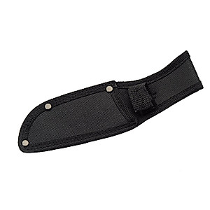 Szco Supplies 8.5” Gold/Black Full Tang Fixed Blade Saw Back Tracker Survivor Knife with Sheath, (211548-GD)