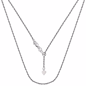 ARGENTO REALE| 925 Sterling Silver Adjustable Bolo Rope Chain Necklace| 1.5MM Sterling Silver Rope Chain Necklace |Bolo Necklace|Adjustable Necklace| Adjusts Up To 24 Inches