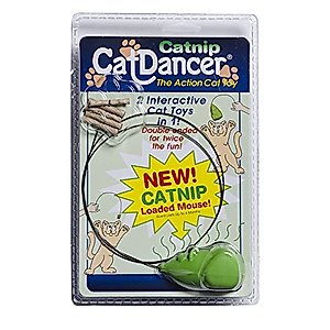 Cat Dancer Products Catnip Interactive Cat Toy for Exercise, 2 Toys in 1, Double Ended for Twice The Fun