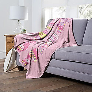 Northwest Sanrio Hello Kitty Silk Touch Throw Blanket, 50" x 60", Texting